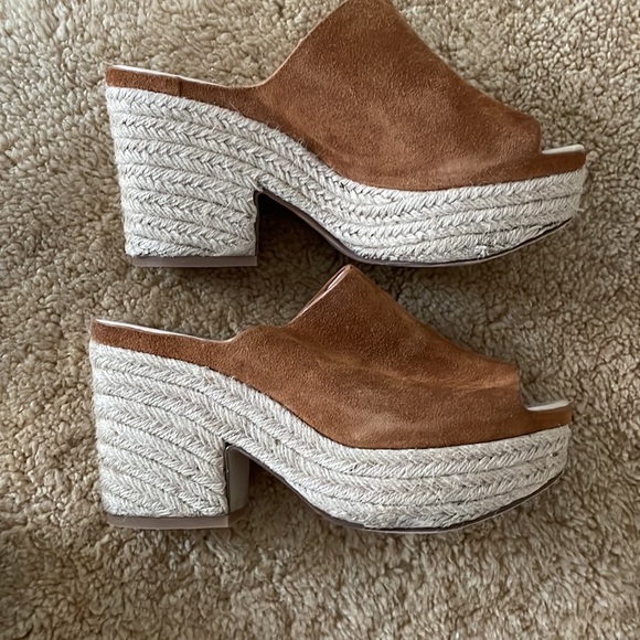 Zara | Shoes | Zara Woman Suede Wedge Clog | Poshmark